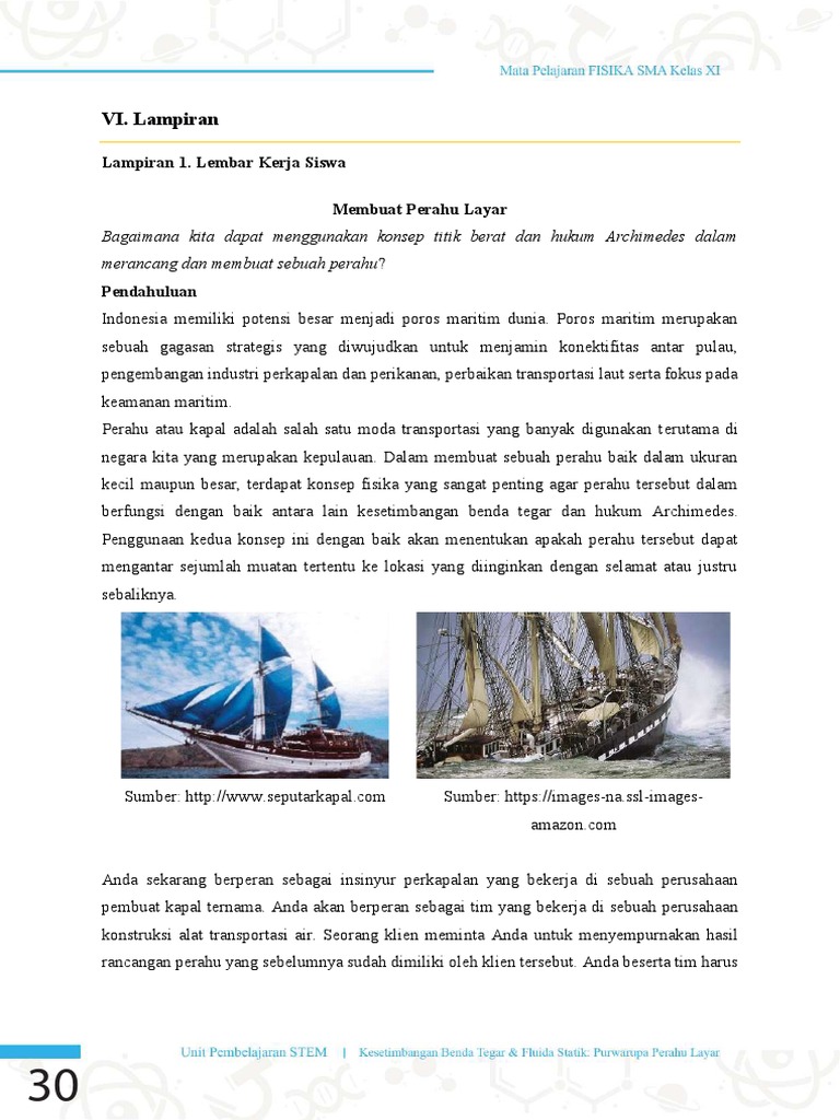 LKPD Perahu Layar | PDF | Griya & Taman | Teknologi & Rekayasa