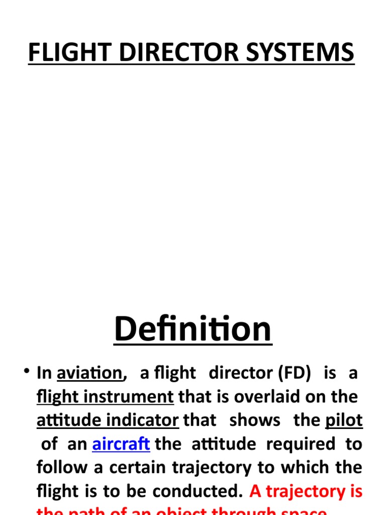 Understanding Flight Director Systems | PDF | Aviation | Aircraft