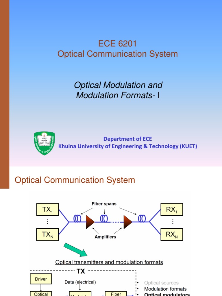Optical Modulation - Formats1 | PDF | Modulation | Laser