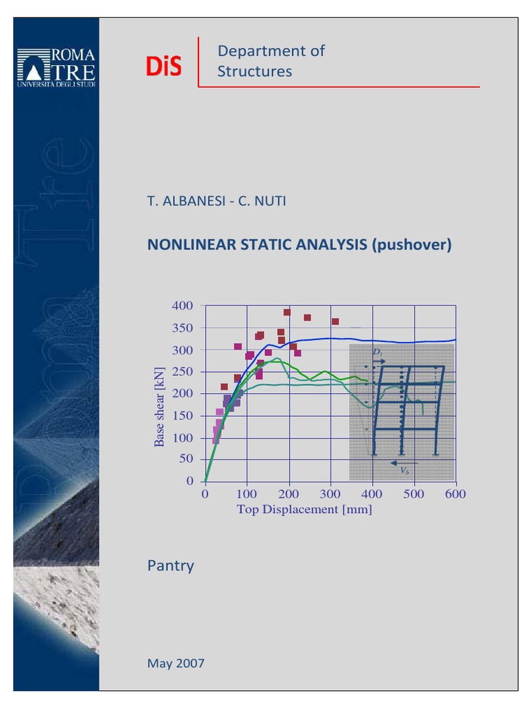 Nonlinear Static Analysis (Pushover) | PDF | Nonlinear System | Force