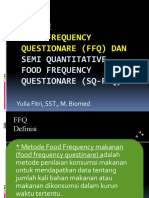 Formulir Kuesioner FFQ Indonesia | PDF