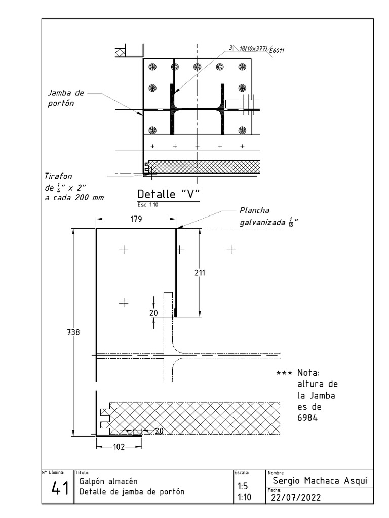 Detalle de Jamba de Porton | PDF