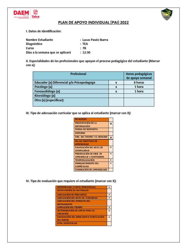 PAI Completo | PDF | Aprendizaje | Plan de estudios