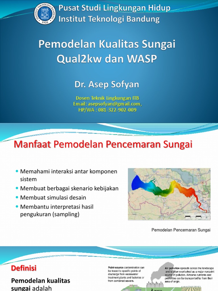 Pemodelan Sungai QUAL2K Dan WASP | PDF