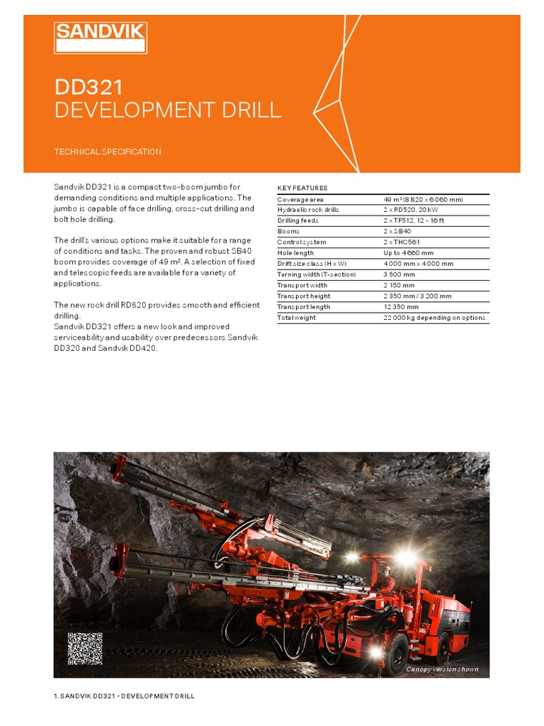 Dd321 Specification Sheet English | PDF | Truck | Drill