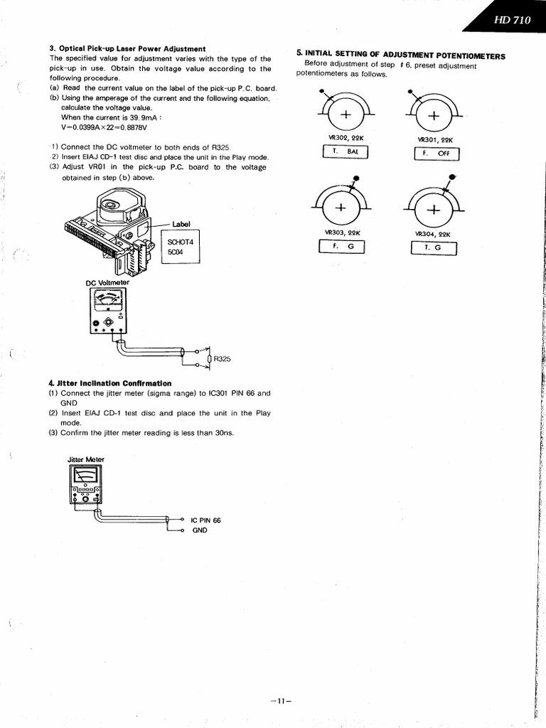 Harman Kardon HD-710 Adj APC SM pg. 11 | PDF