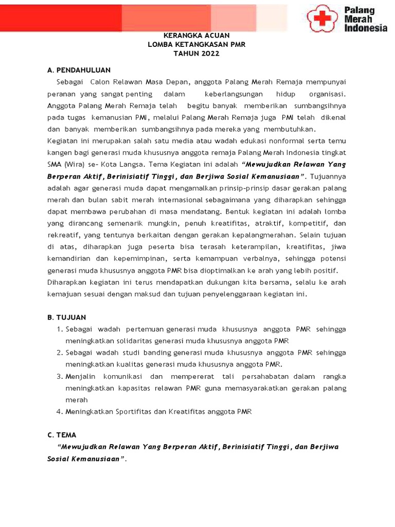 Lomba PMR 2022 | PDF | Karier & Perkembangan | Seni