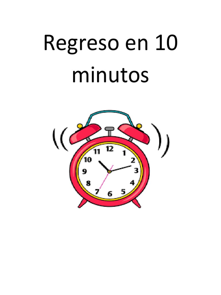 Regreso en 10 Minutos | PDF
