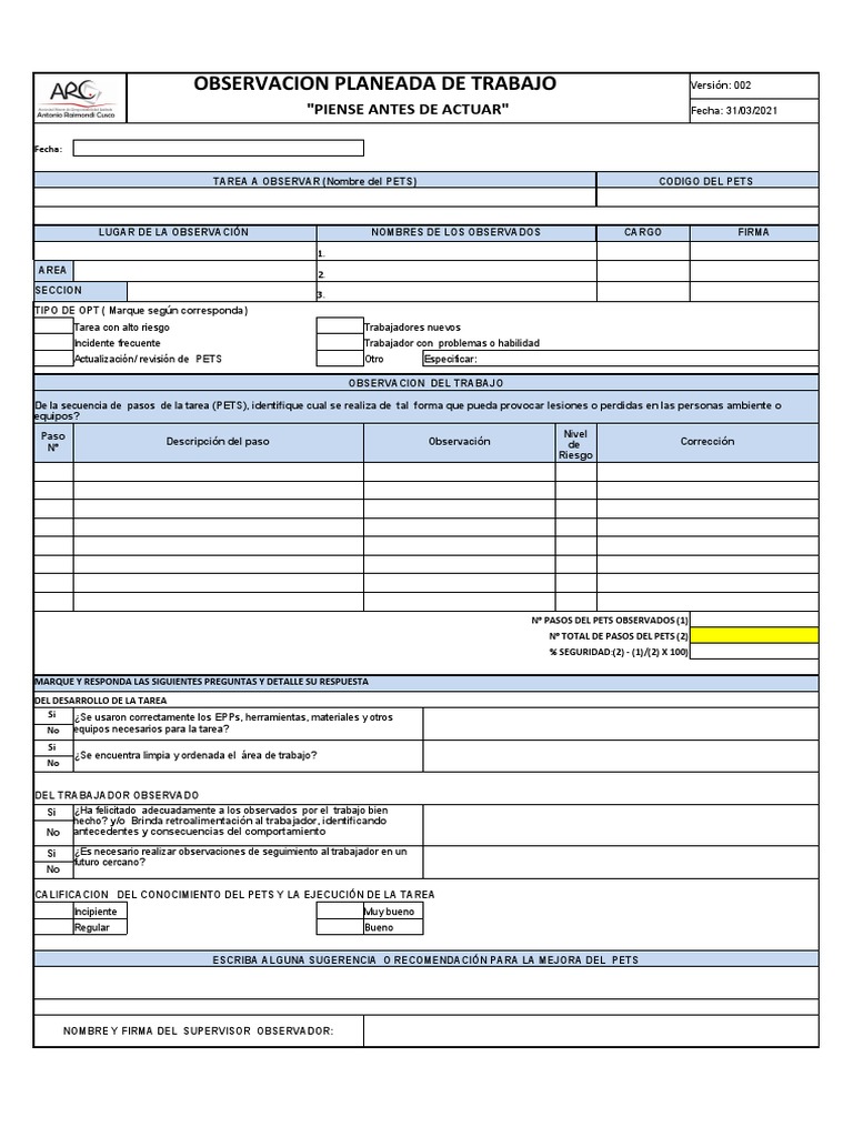 Formato Opt 2022 | PDF