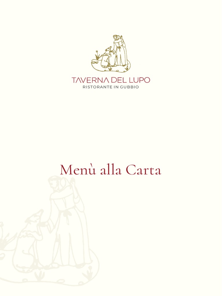 Taverna Del Lupo Menu | PDF
