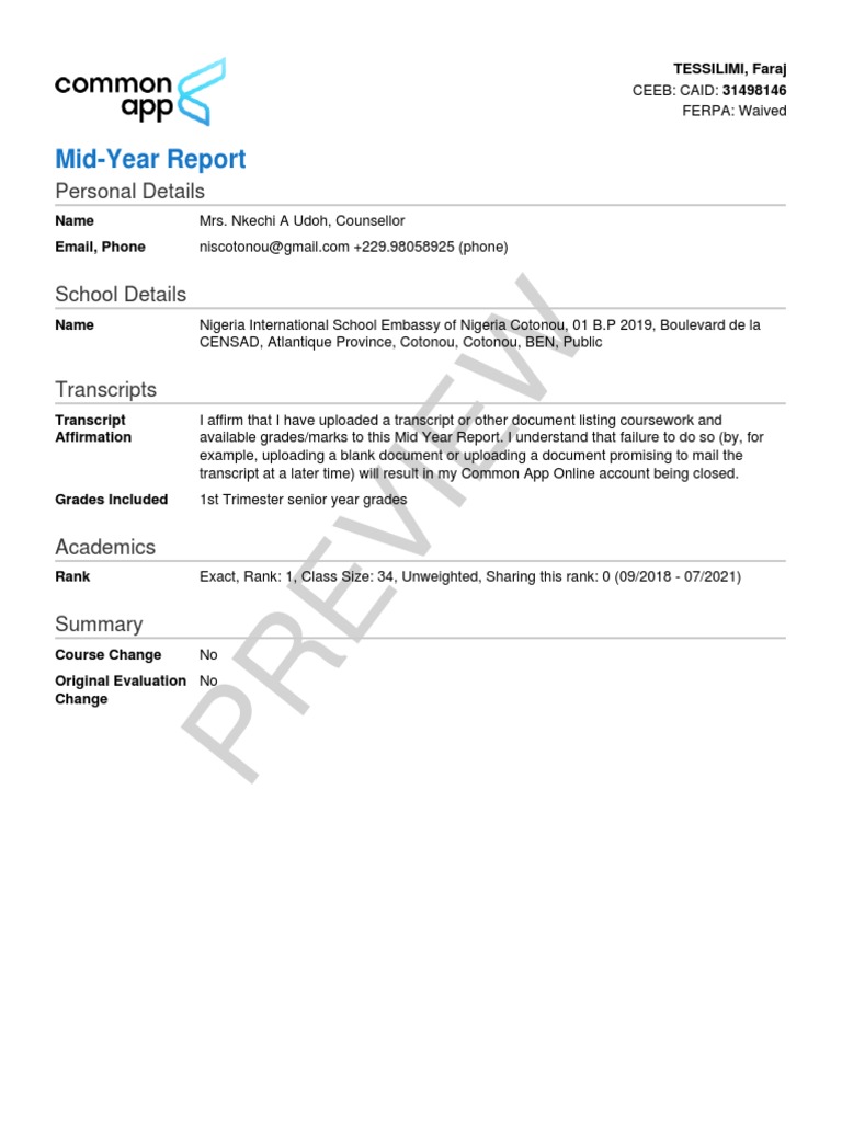 Preview: Mid-Year Report | Download Free PDF | Ranks