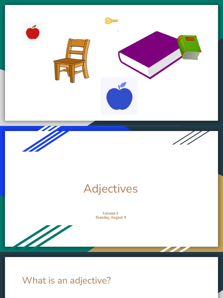 IO68 VC-F Adjectives & Intro To Classroom Language | PDF