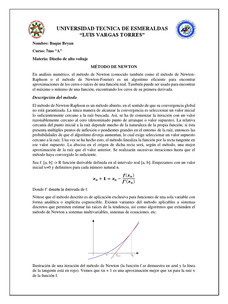 Metodo de Newton Raphson | PDF | Objetos matemáticos | Matemática Elemental
