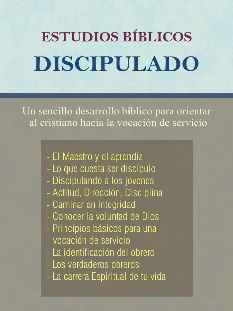 Estudios Biblicos Discipulado | PDF | Jesús | Cristo (título)