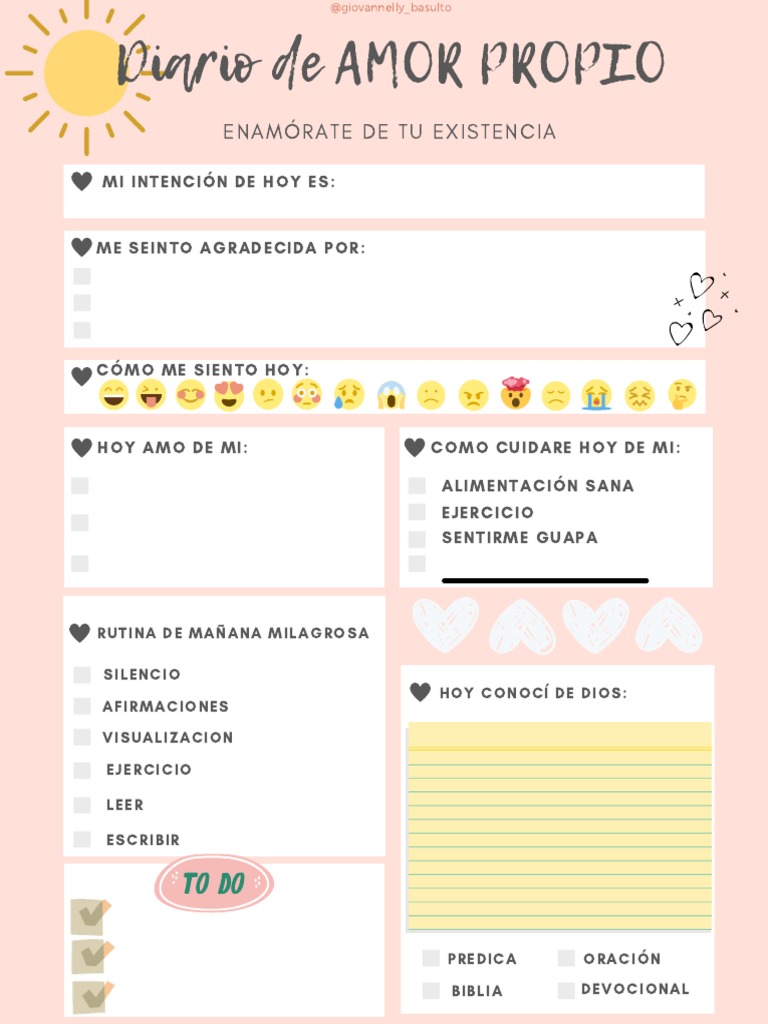 Diario de AMOR PROPIO | PDF | Relaciones personales, crianza y ...