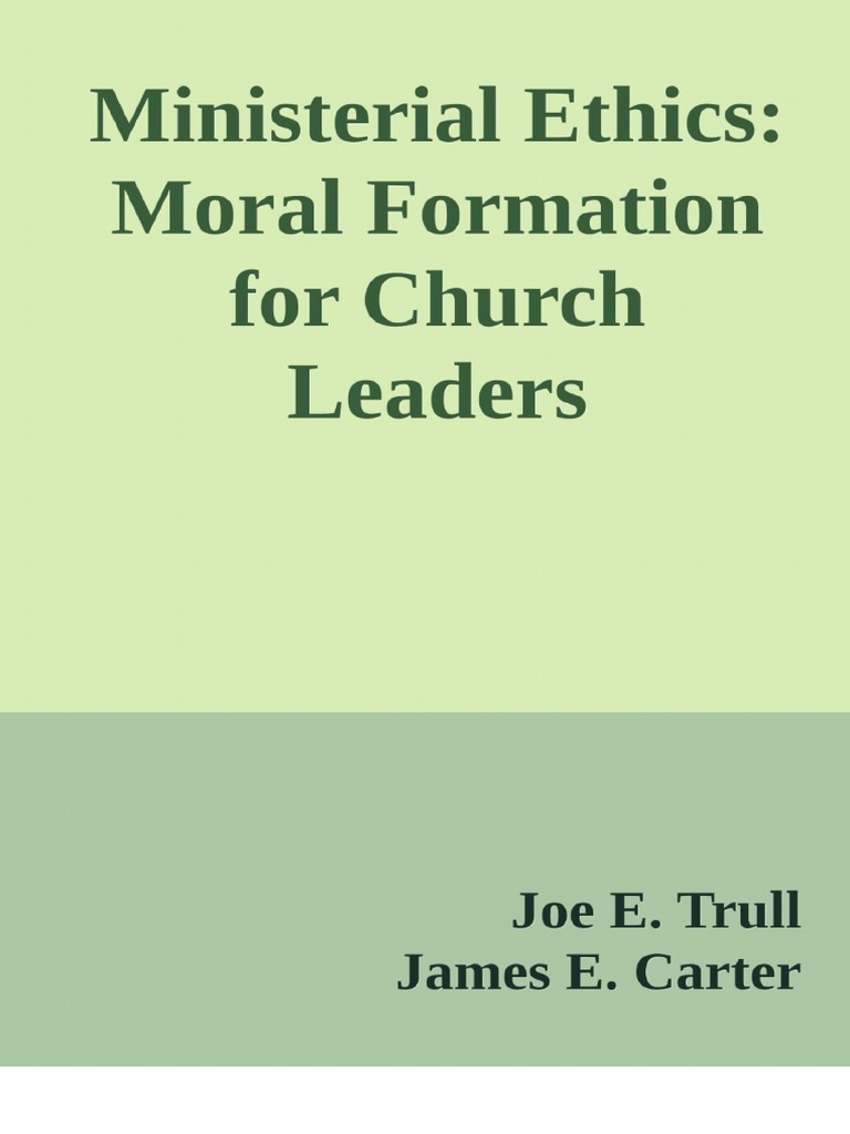 Ethique Ministerielle - Joe Trull Et James Carter | PDF | Église ...