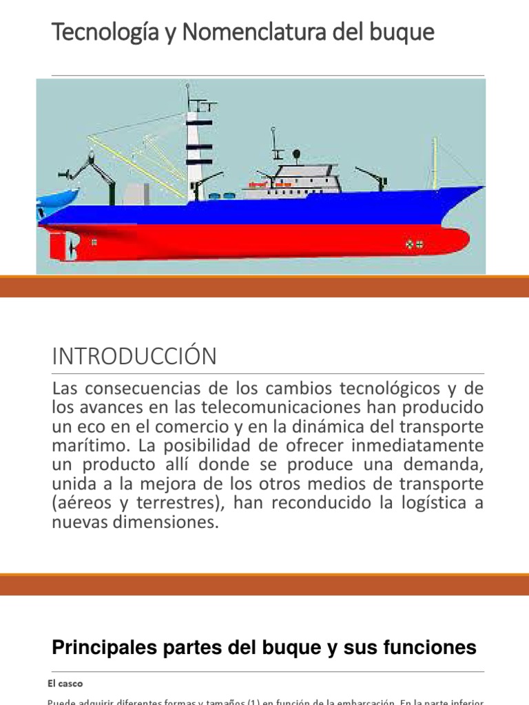 CLASE 2 Tecnología y Nomenclatura Del Buque | PDF | Barcos | Buques