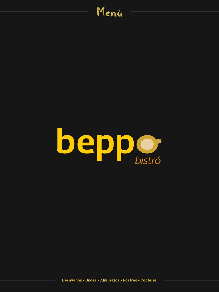 Menu Beppo Bistro OK | PDF | ensalada | Té