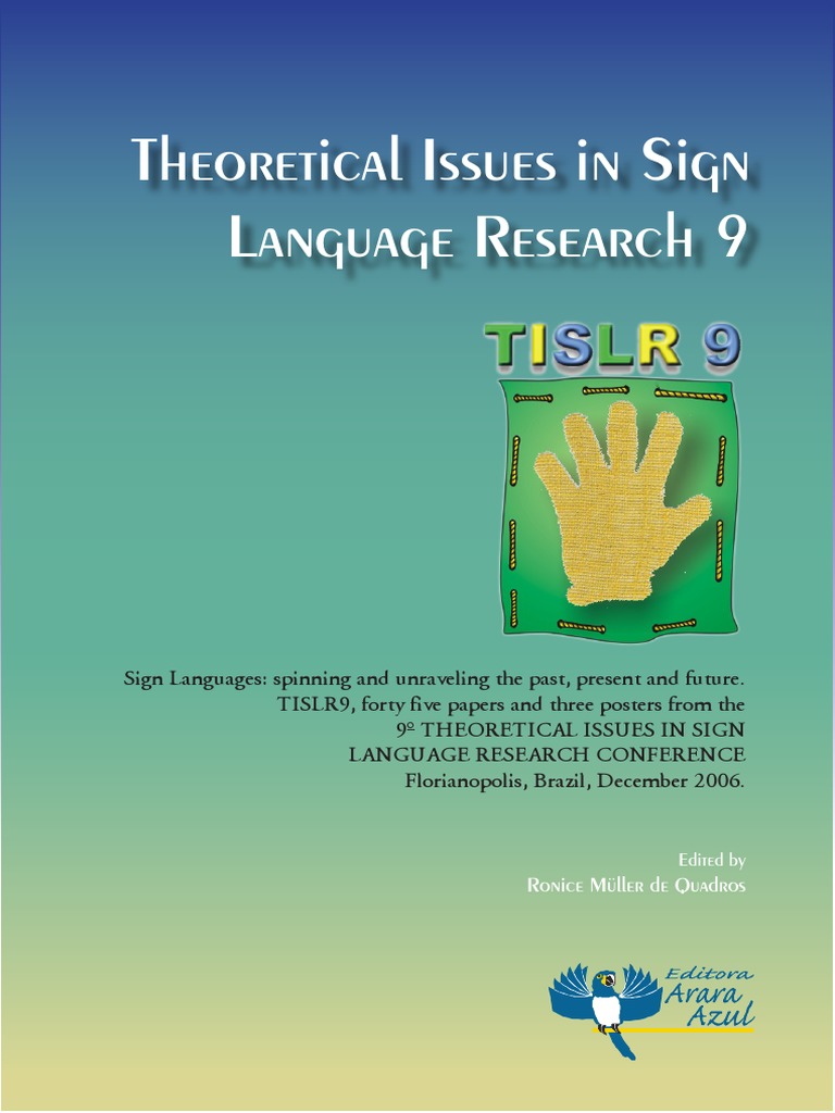 Theoretical Issues in Sign Language Research 9 | PDF | American Sign ...