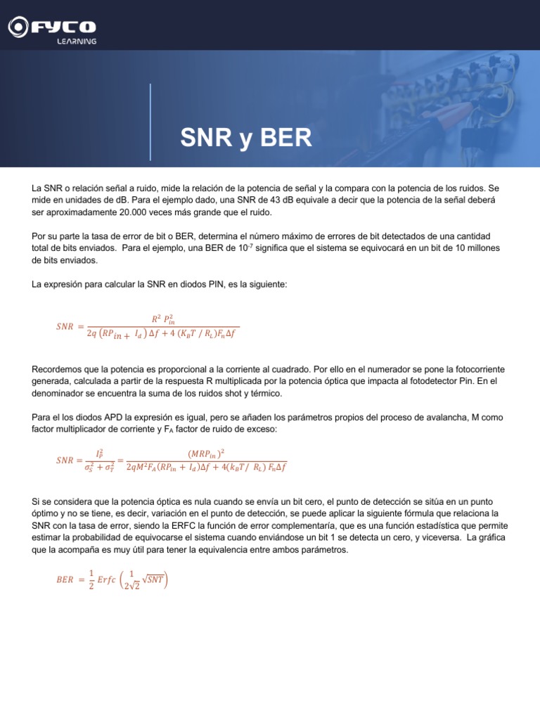Curso2 Mod2.3 7-SNRyBER | PDF | Relación señal a ruido | Decibel