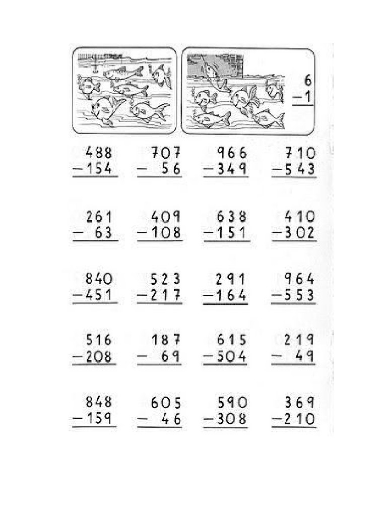 Tarea de Restas | PDF