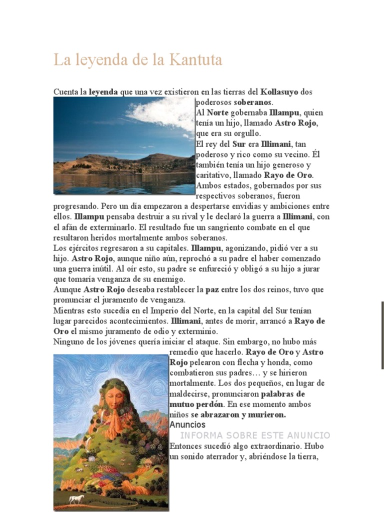 La Leyenda de La Kantuta | PDF