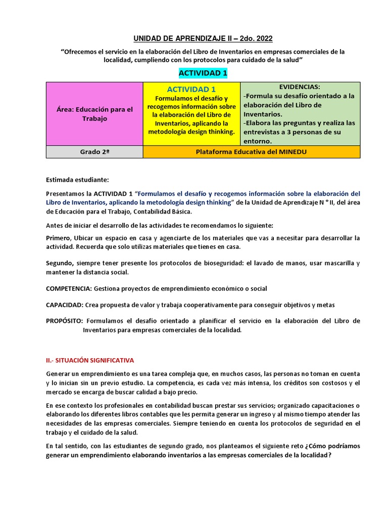 Elaboración del Libro de Inventarios | PDF | Contabilidad | Business