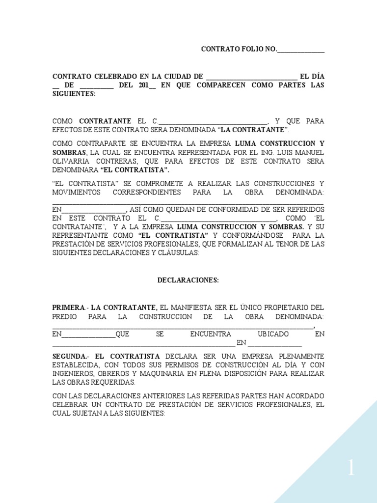 Contrato Luma | PDF