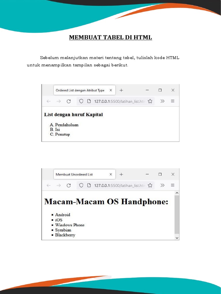 04 Tabel | PDF | Metode & Bahan Ajar | Komputer