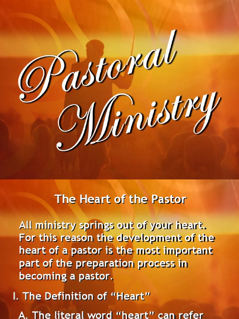 Pastoral Ministry Lesson 04 | PDF | Heart | Theology