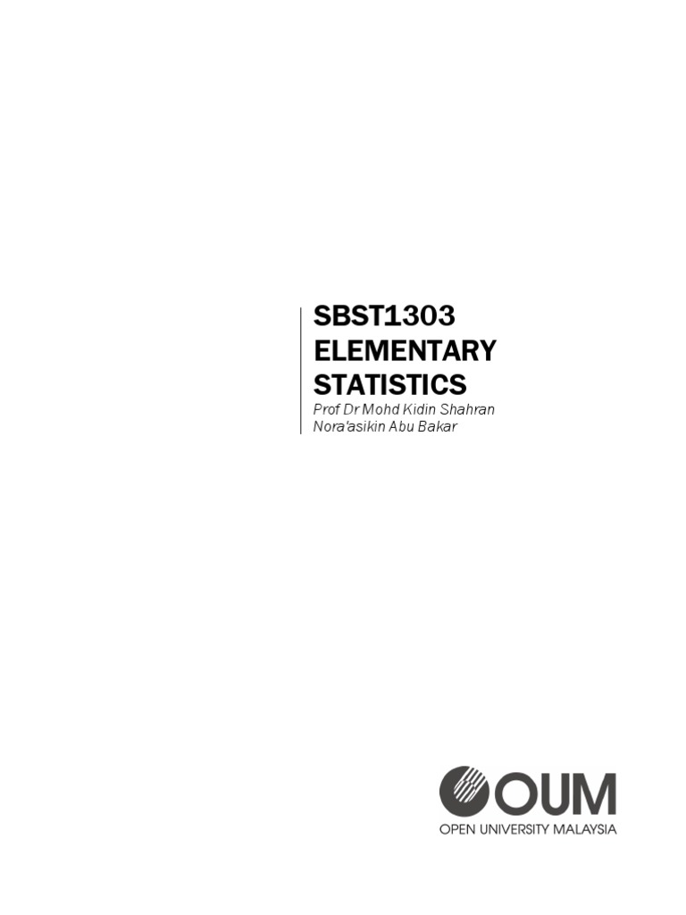 SBST1303 Elementary Statistics | PDF | Probability Distribution | Categorical Variable