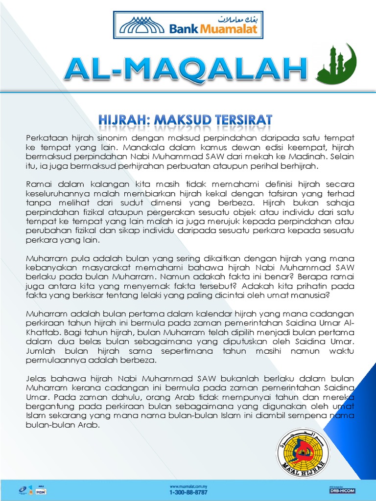 Hijrah Maksud Tersirat | PDF | Politik | Agama & Spiritualitas