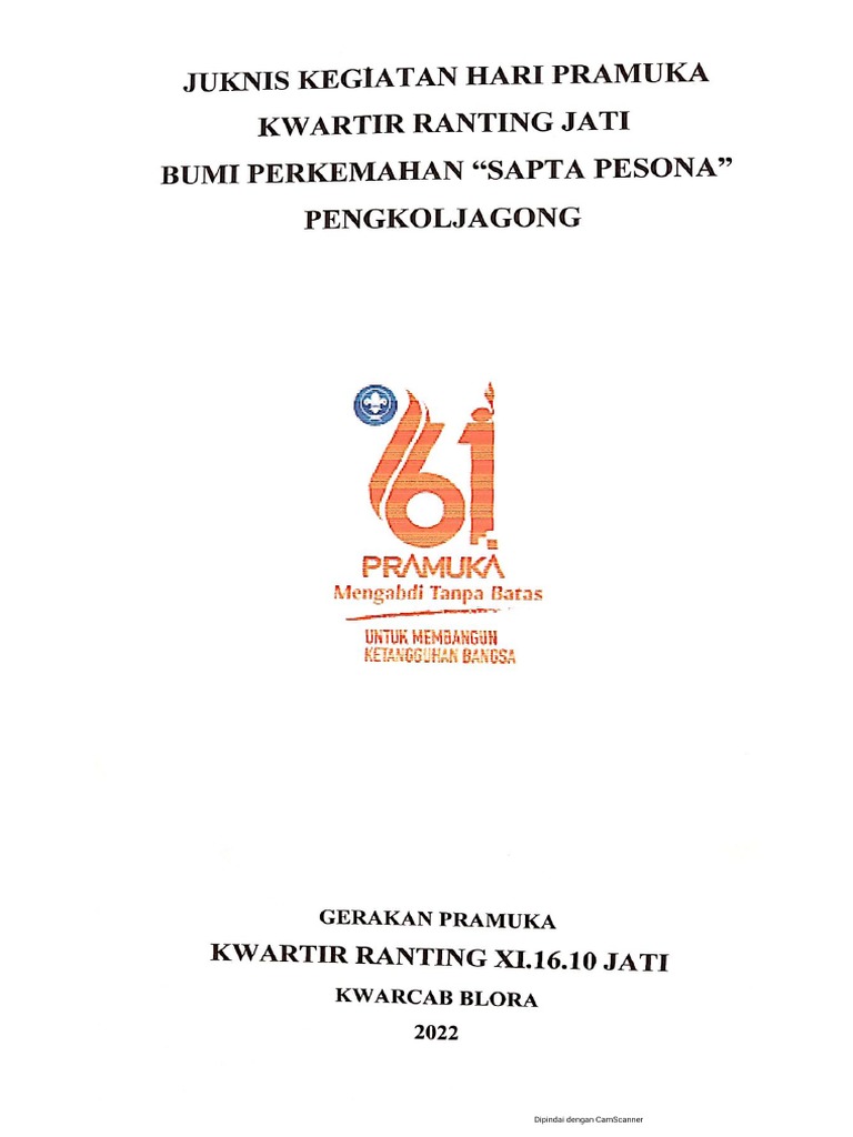 Juknis Kegiatan Hari Pramuka | PDF