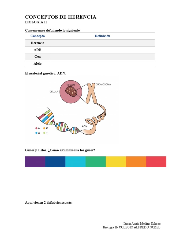 SESIÓN 20_CONCEPTOS DE HERENCIA | PDF | Dominancia (Genética) | Genotipo