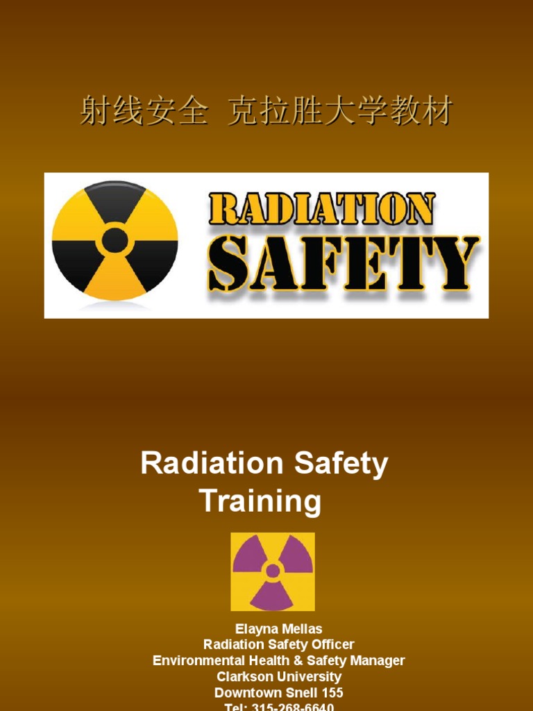 Understanding Radiation: A Guide to Radiation Safety Training at ...