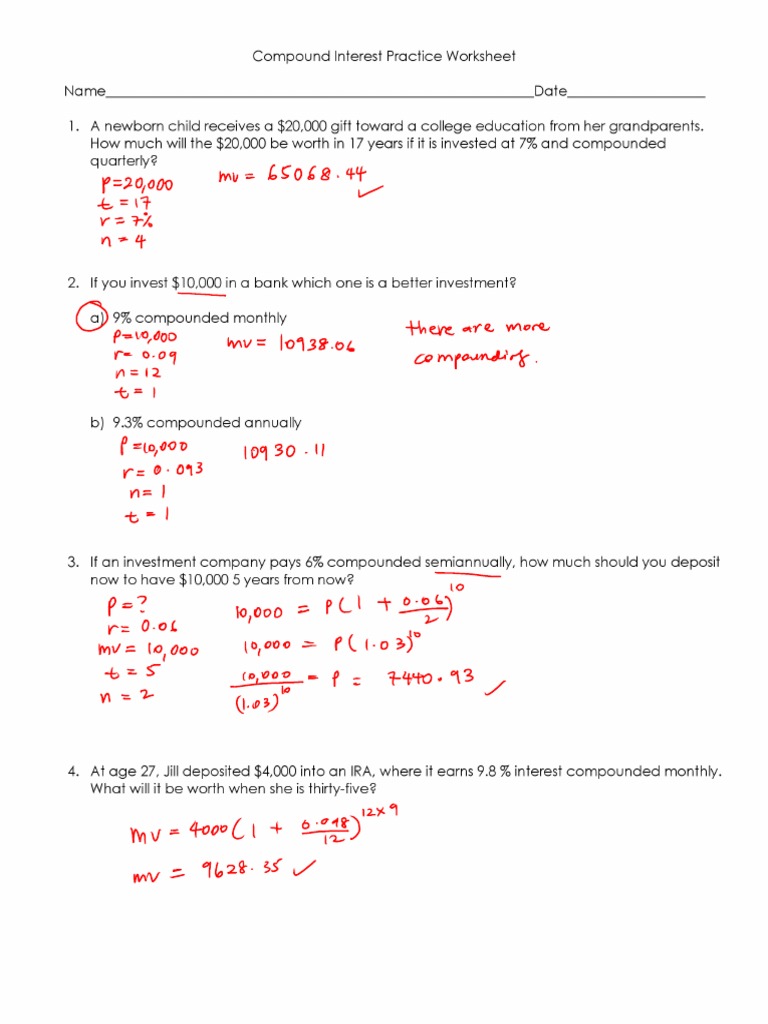 compound-interest-practice-worksheet-1-discussed | PDF