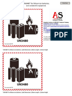 Lithium Battery Label UN3481 | PDF