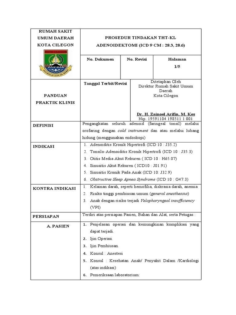 PPK Tindakan THT | PDF