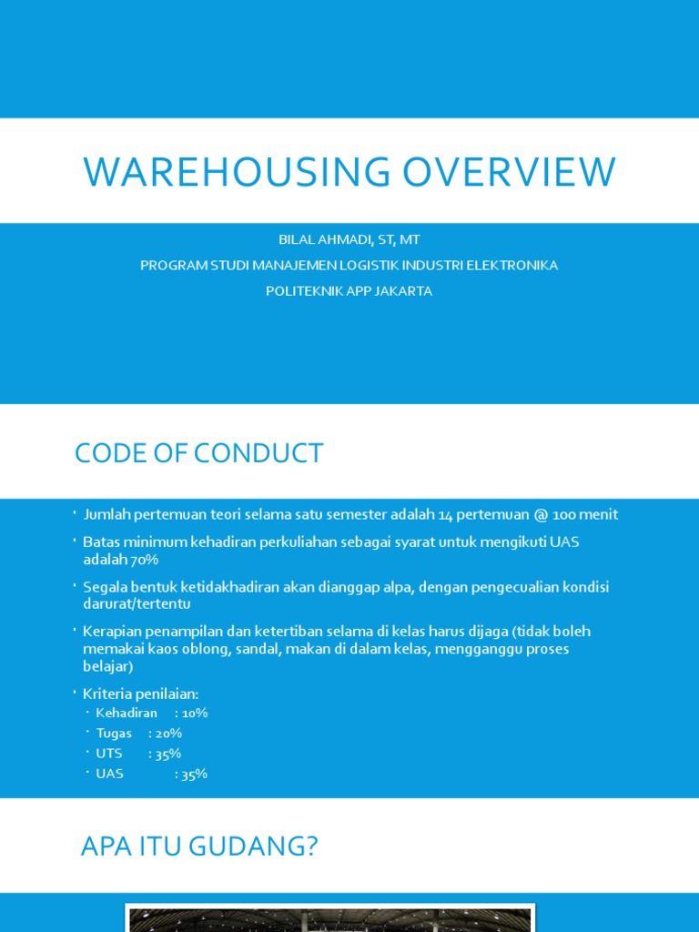 01 Warehousing Overview | PDF