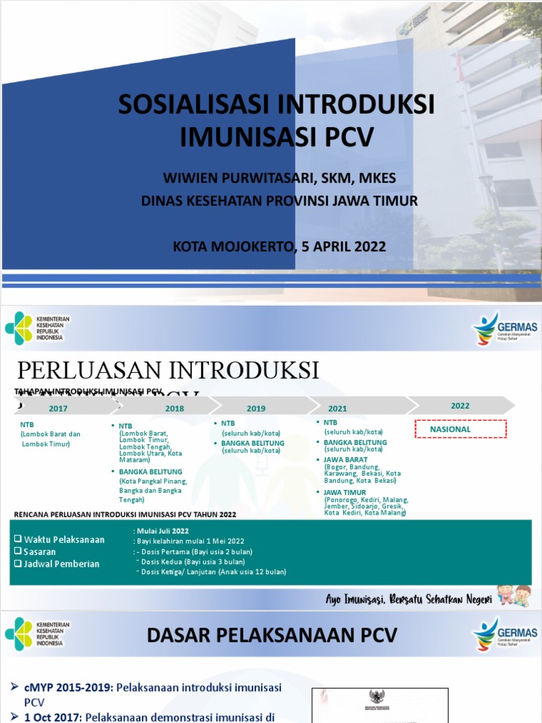 Sosialisasi Vaksin Baru PCV | PDF