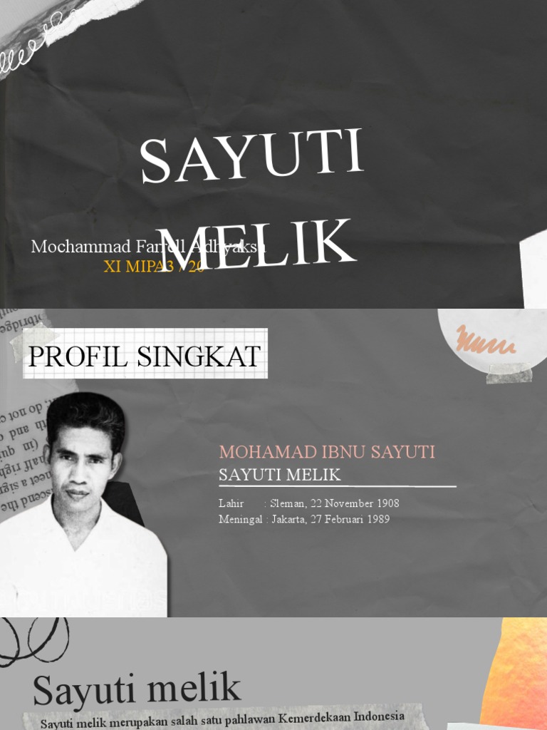 Sayuti Melik - Mochammad Farrell Adhyaksa | PDF | Politik | Sejarah