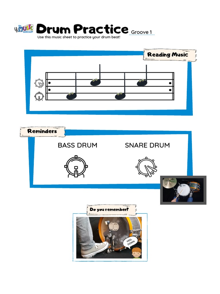 Drum Groove Lessons 1-26 | PDF | Drum Kit | Drum