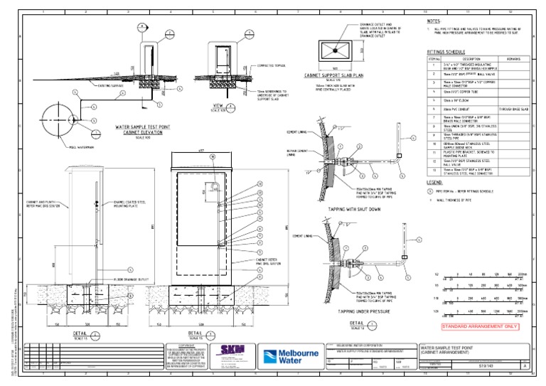 S19 - 143 Water Sample Test Point (Cabinet Arrangement) | PDF ...