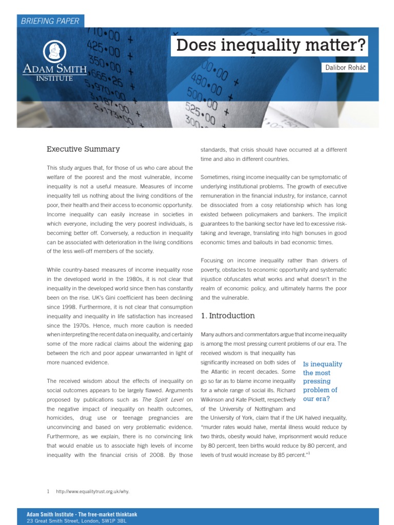 Income Inequality: Misleading Metric? | PDF
