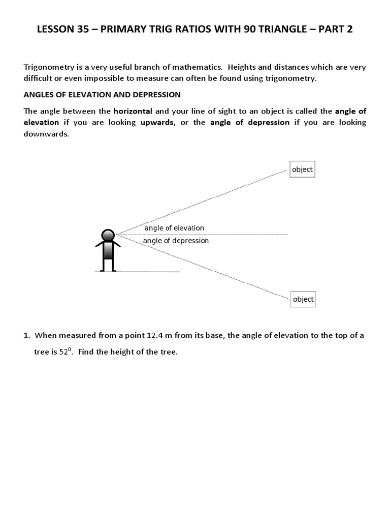 Primary Trig Ratios - Part 2 | PDF | Trigonometry