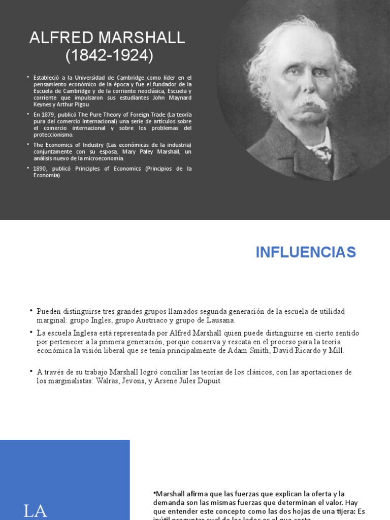 Aportaciones de Alfred Marshall a la economía | PDF | Equilibrio ...
