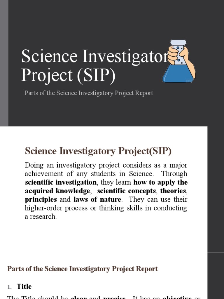 Science Investigatory Project Report | PDF | Science | Scientific Method