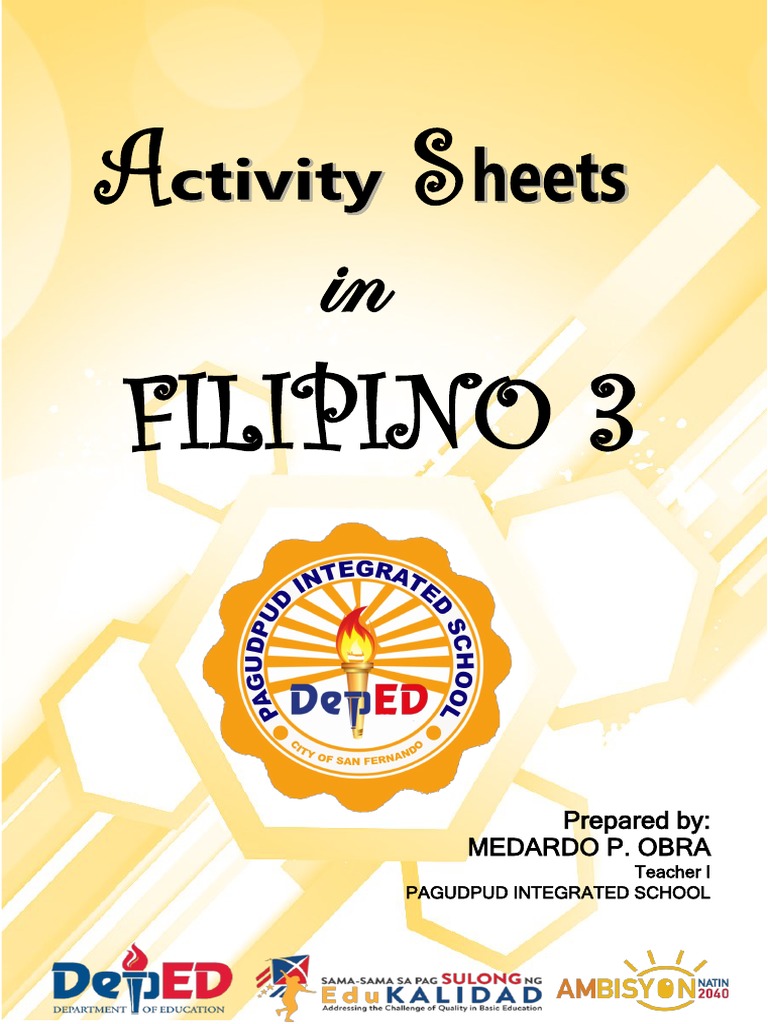 Activity Sheets in Filipino 3 | PDF