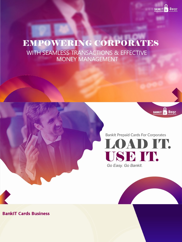 BankIT One Card Multiple Avatars For The Corporates With Vision | PDF ...