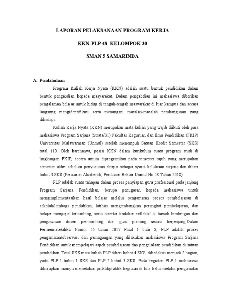 Laporan Proker | PDF